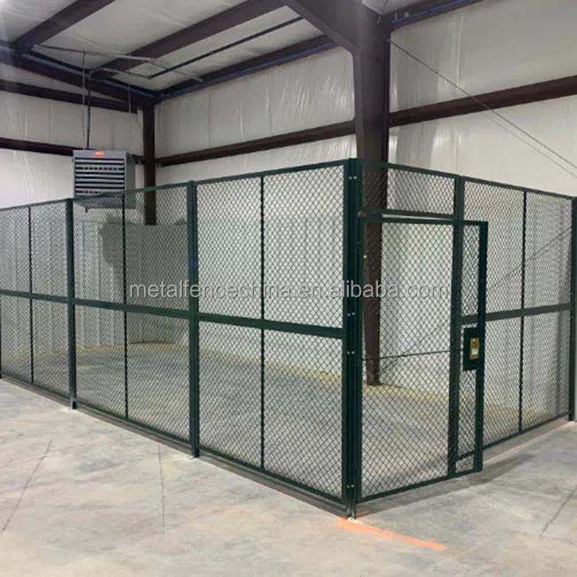 Easy Assemble 20*15ft Large Steel Locker Cage Wire Mesh Storage Lockers ...