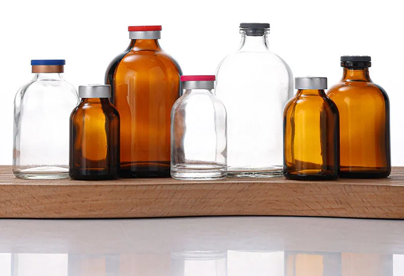 Pharmaceutical Amber Sterile Injection Glss Vials 10ml 30ml 50ml 100ml ...