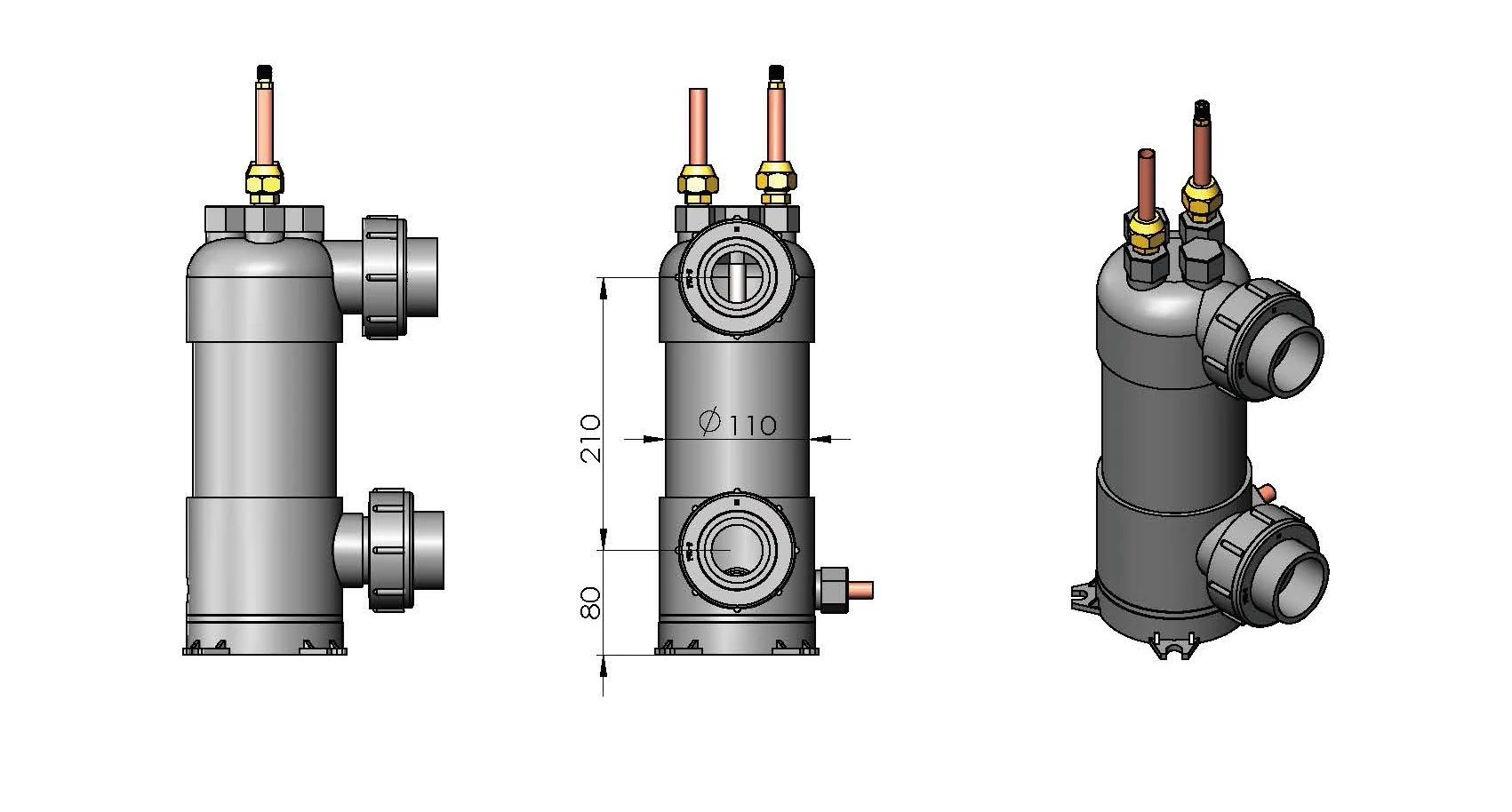 High Quality Pvc Shell Cooling Titanium Heat Exchanger For Seawater ...
