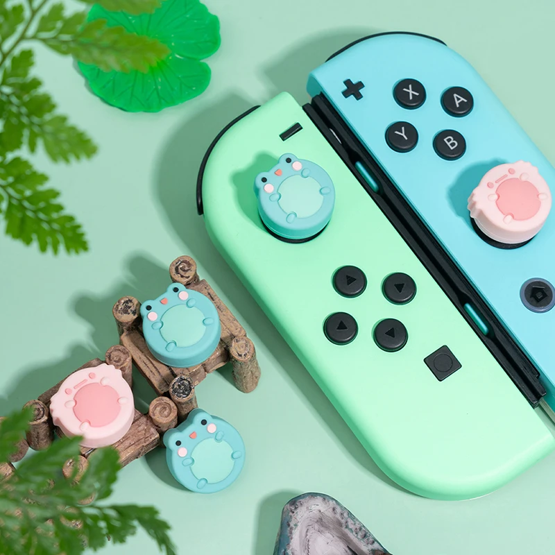 2023cute Cartoon Switch Thumb Grip Caps Joycon Joystick Cover Shell Ns ...
