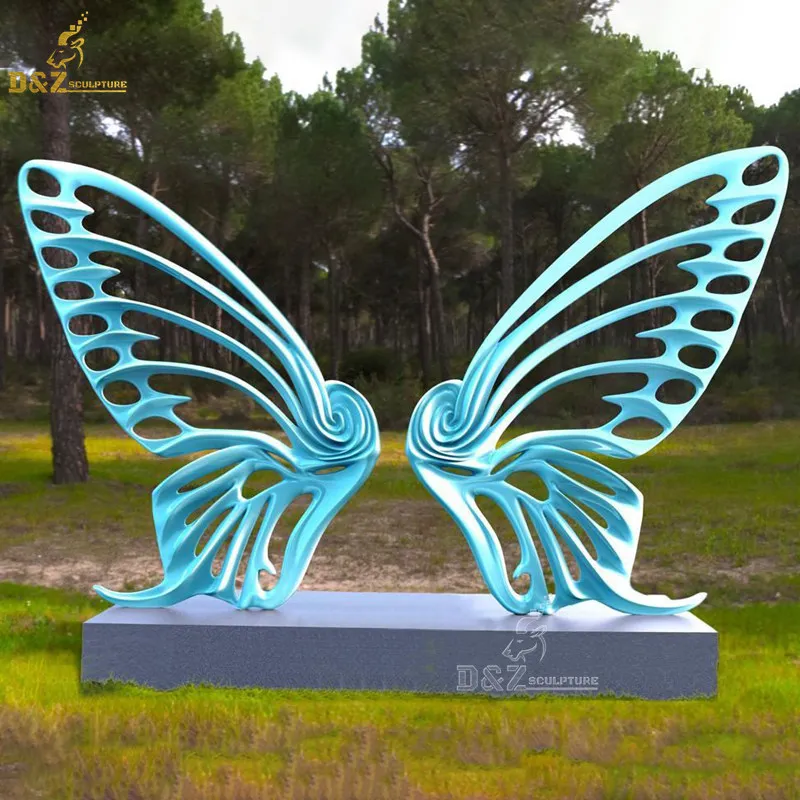 Modern Metal Butterfly Art Stainless-steel Human Body Decor Garden ...