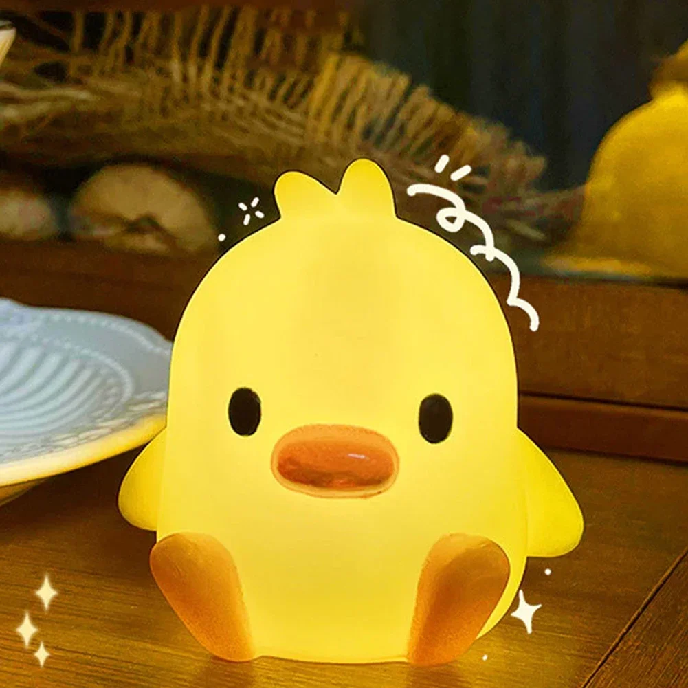 Animal Cartoon Duck Chicken Led Soft Light Night Baby Children's ...