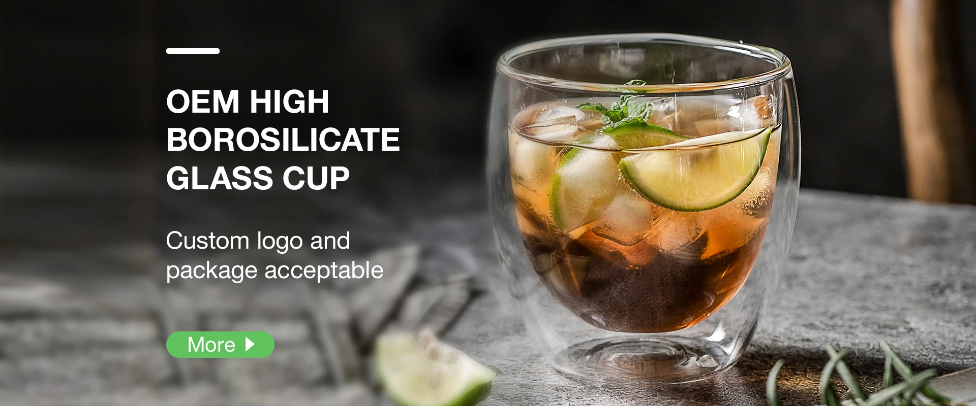 2024 Transparent Double Wall Borosilicate Glass Cup Unbreakable Glass ...