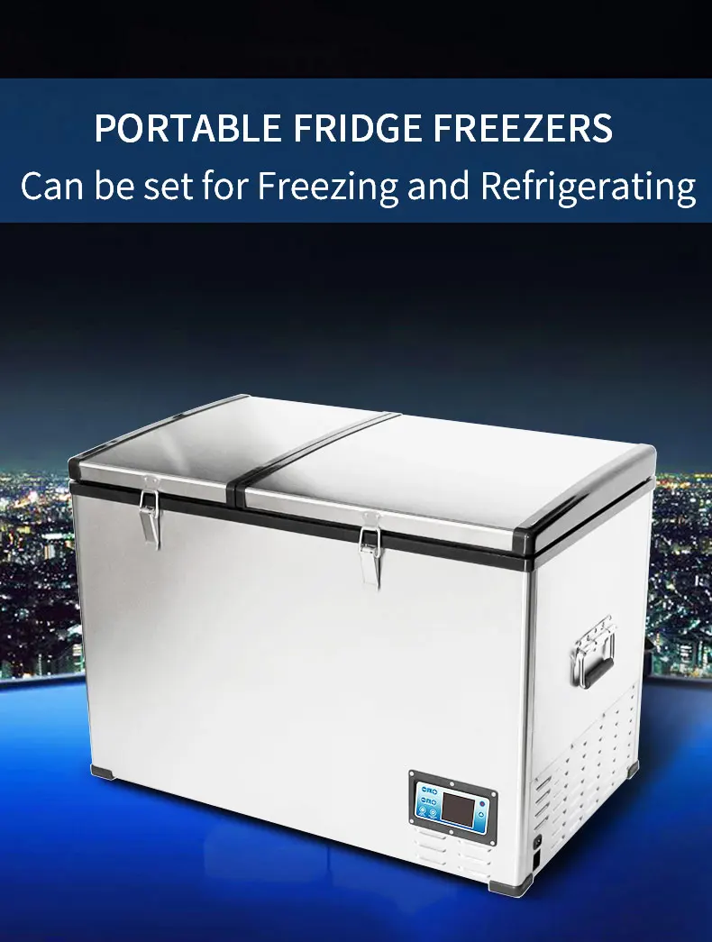 100L Electric Cool Box - Portable Fridge Freezer for Camping
