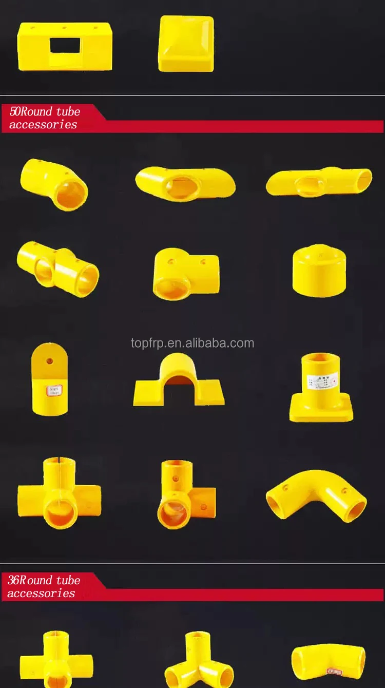 FRP Processing Fiber Round Pipe Joints - Durable & Versatile