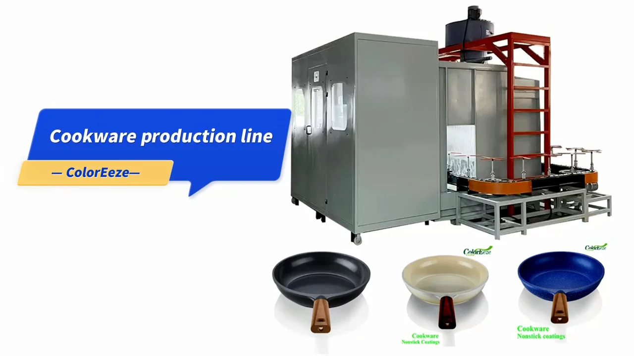 Coloreeze New Metal Coating Machinery Automatic Production Pot Pan ...