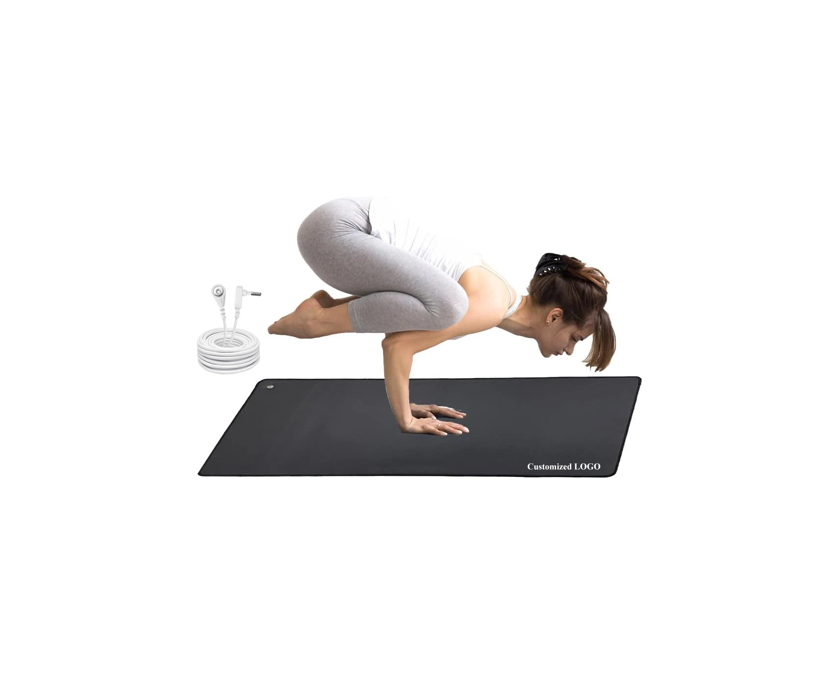 Earthing Conductive Rubber Leather Mat by JHC - Odorless PU