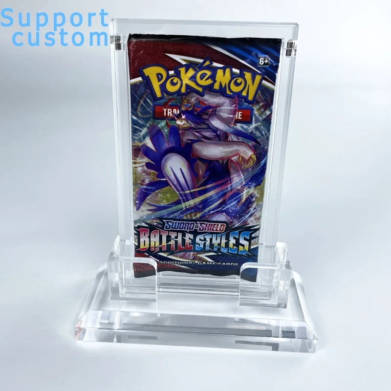 RAY YI Portable Perspex Pokemon Booster Pack Frame Durable Acrylic ...