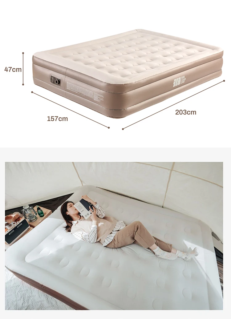 Twin Double Self Inflatable Air Mattress Bed With 220v Built-in ...