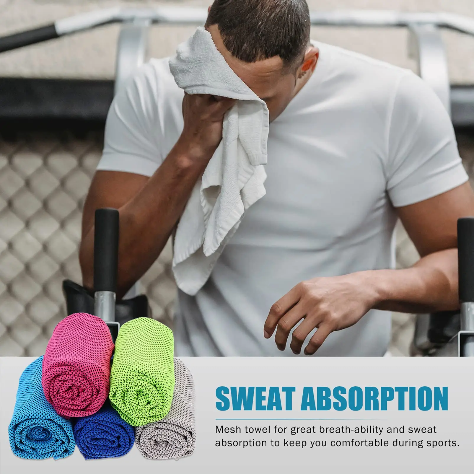 Quick Dry Lightweight Workout Sport & Sweat Microfiber Towel Microfibre ...