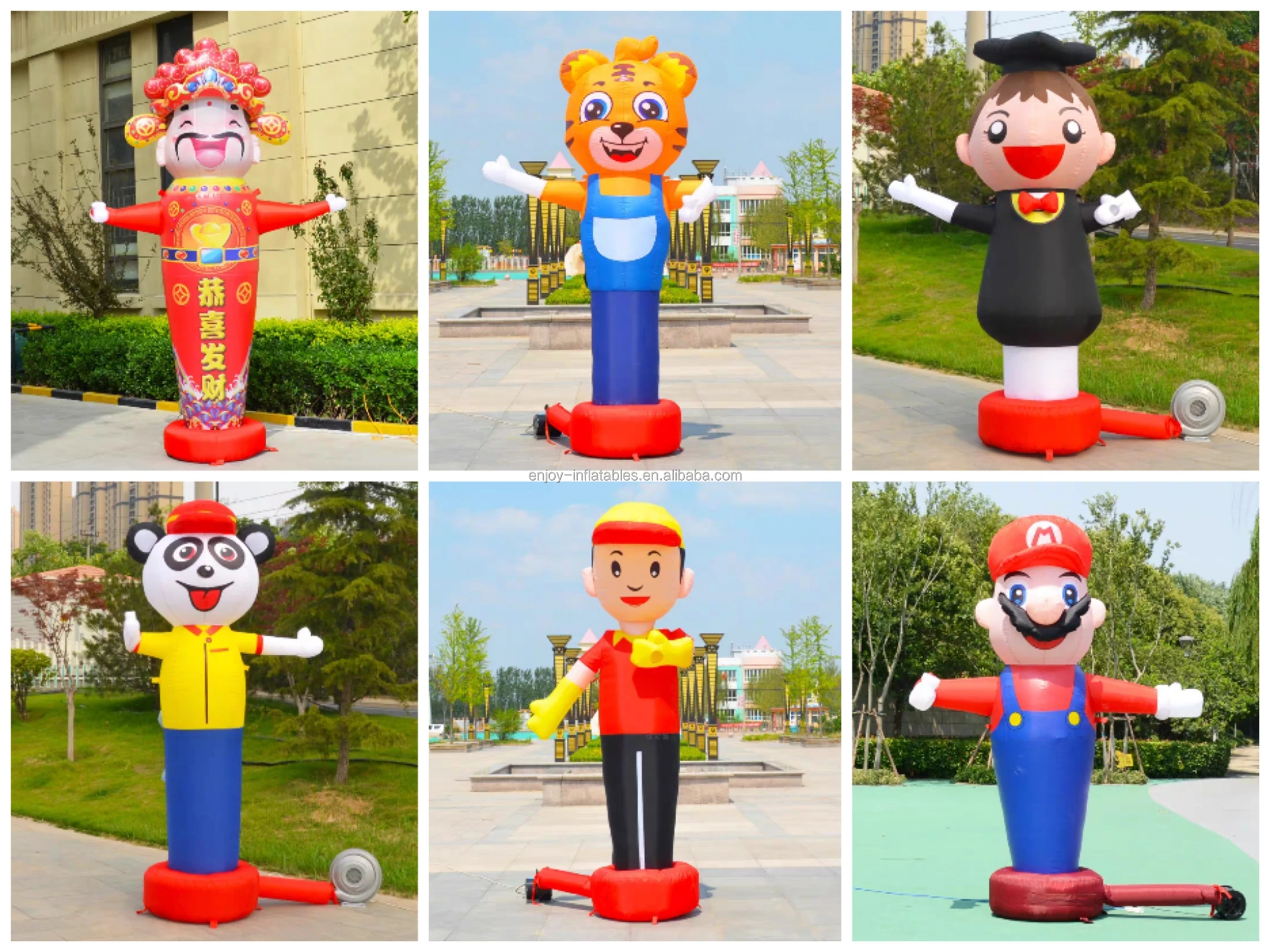 3m High Waving Hands Boy Inflatable Air Dancer for Advertising