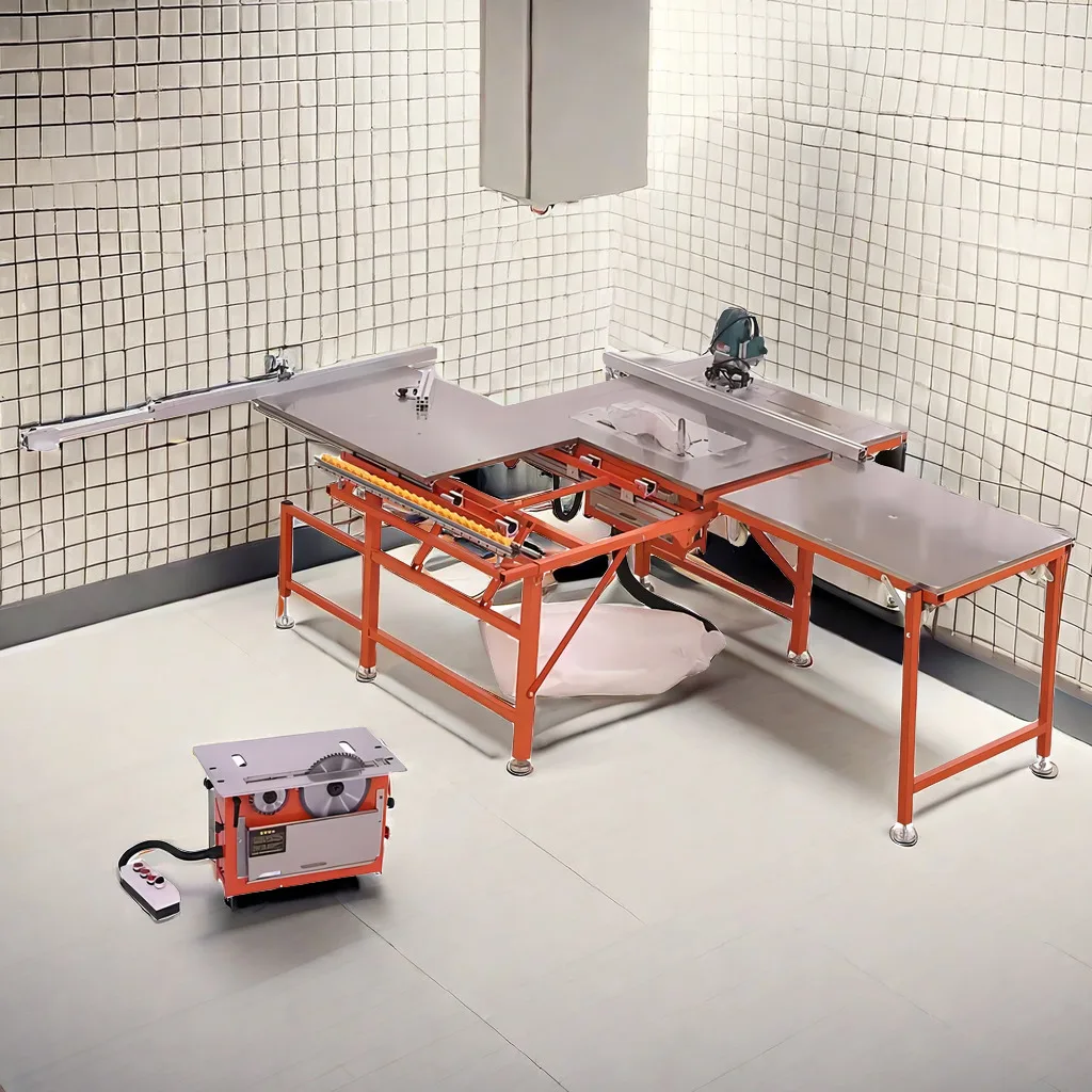 Multifunctional Precision Guide Sliding Table Saw Woodworking Cnc ...