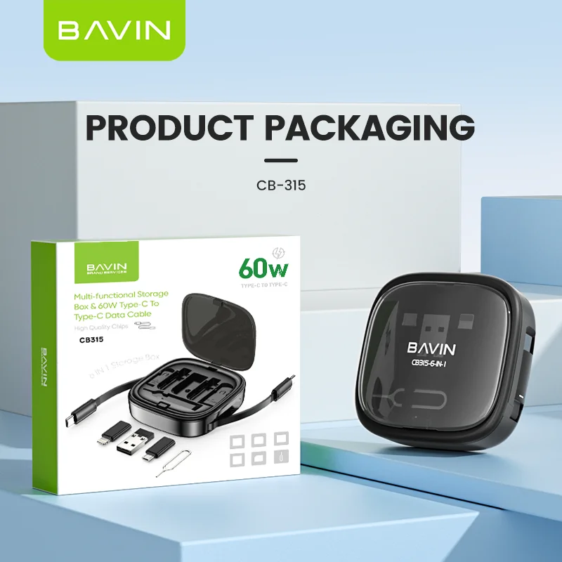 Retractable Usb Adapter Cable Conversion Storage Box Usb Type C To ...