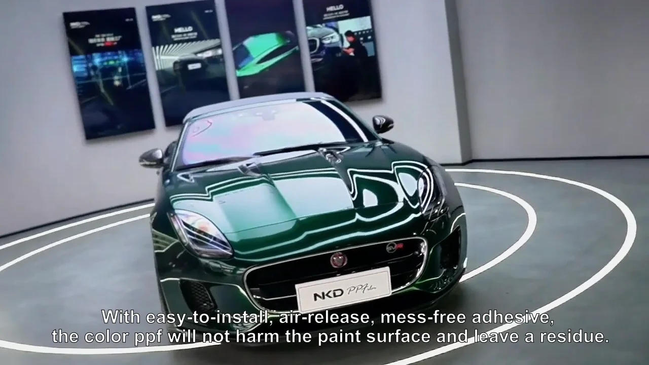 Isf Glinting Diamond Color Ppf Tpu Auto Wrap Green Paint Protection ...