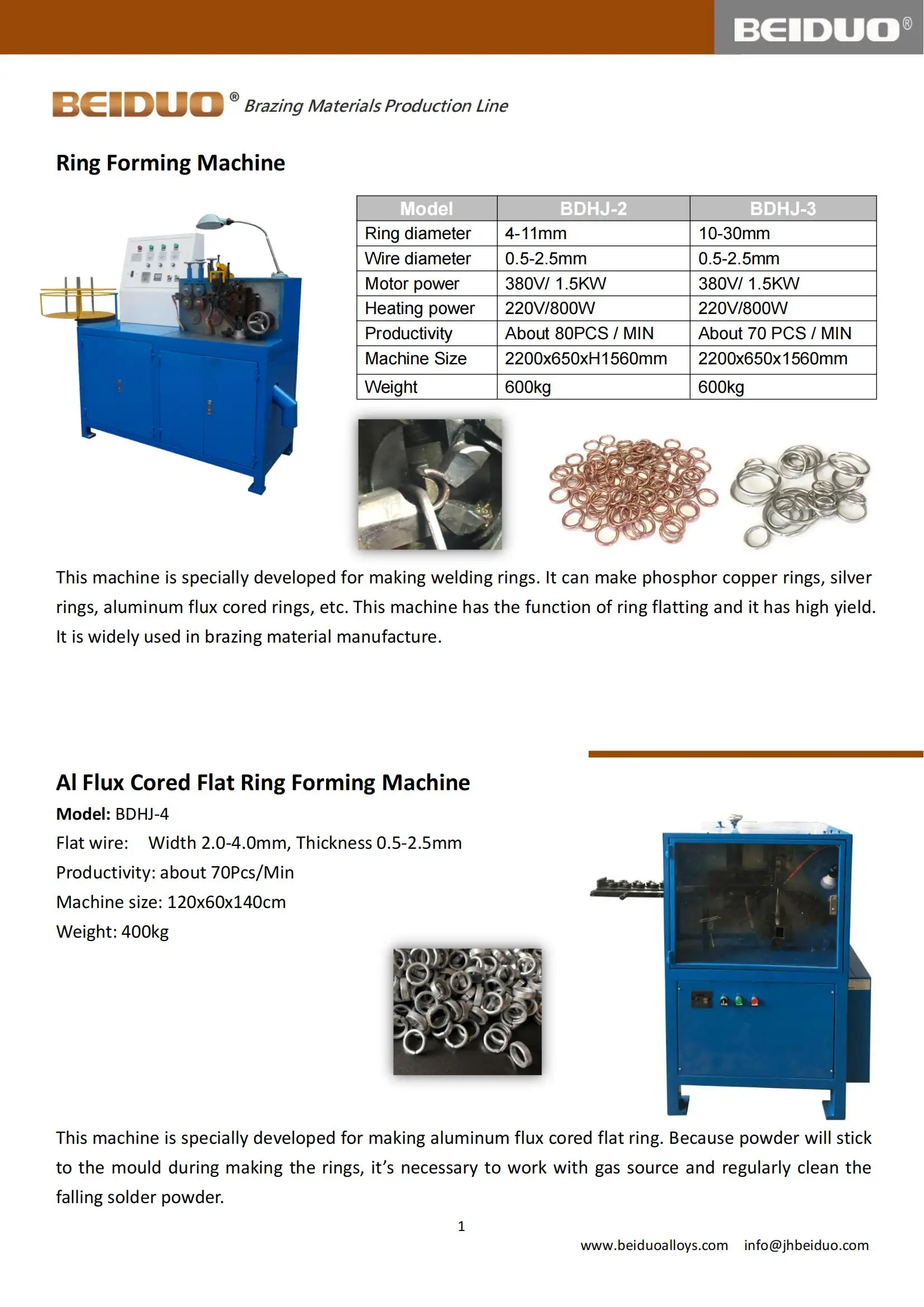 Brazing Ring Making Machine - Easy to Operate & Durable