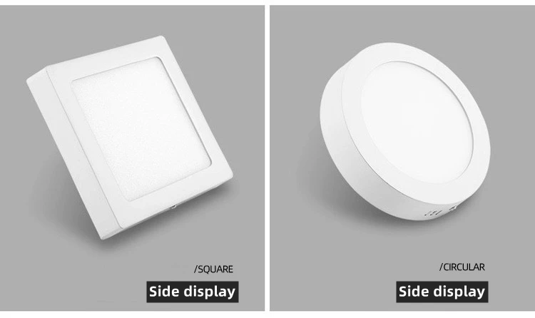 Aluminium Slim Surface Recessed Mounted Frameless Panel Lamps 3w 6w 9w ...