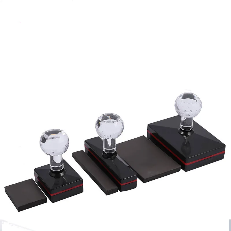 HB Series Flash Stamp Crystal Handle Pre Inked Flash Rubber Stamps HB ...