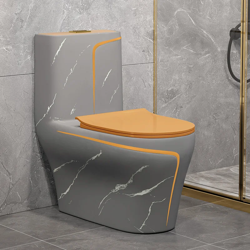 Meiyani Stone Marble Design Rimless Flushing One Piece Toilet - Buy ...