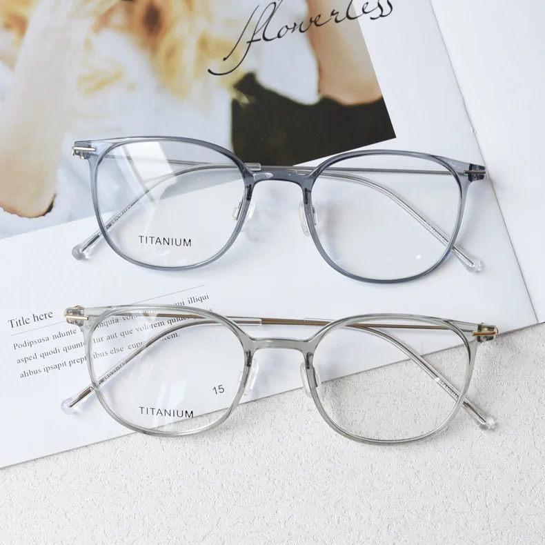 Ultralight Retro Pure Titanium Blue Light Blocking Eyewear