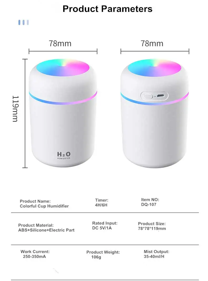 Hot Sell Portable Mini Humidifiers Perfume Diffusers Ultrasonic ...