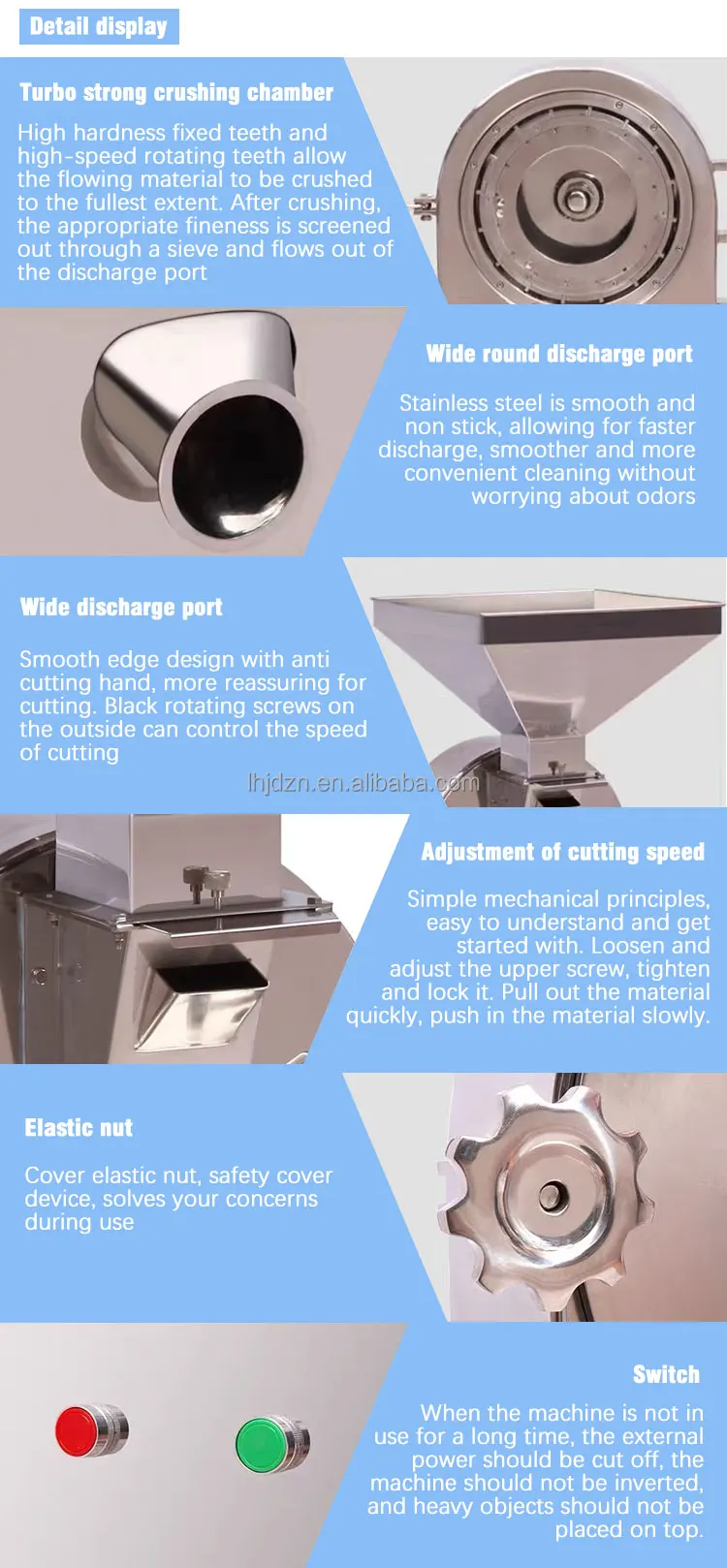 Crop Grain Mill Dried Fruit Grinder Coriander Wheat Grinding Machine ...