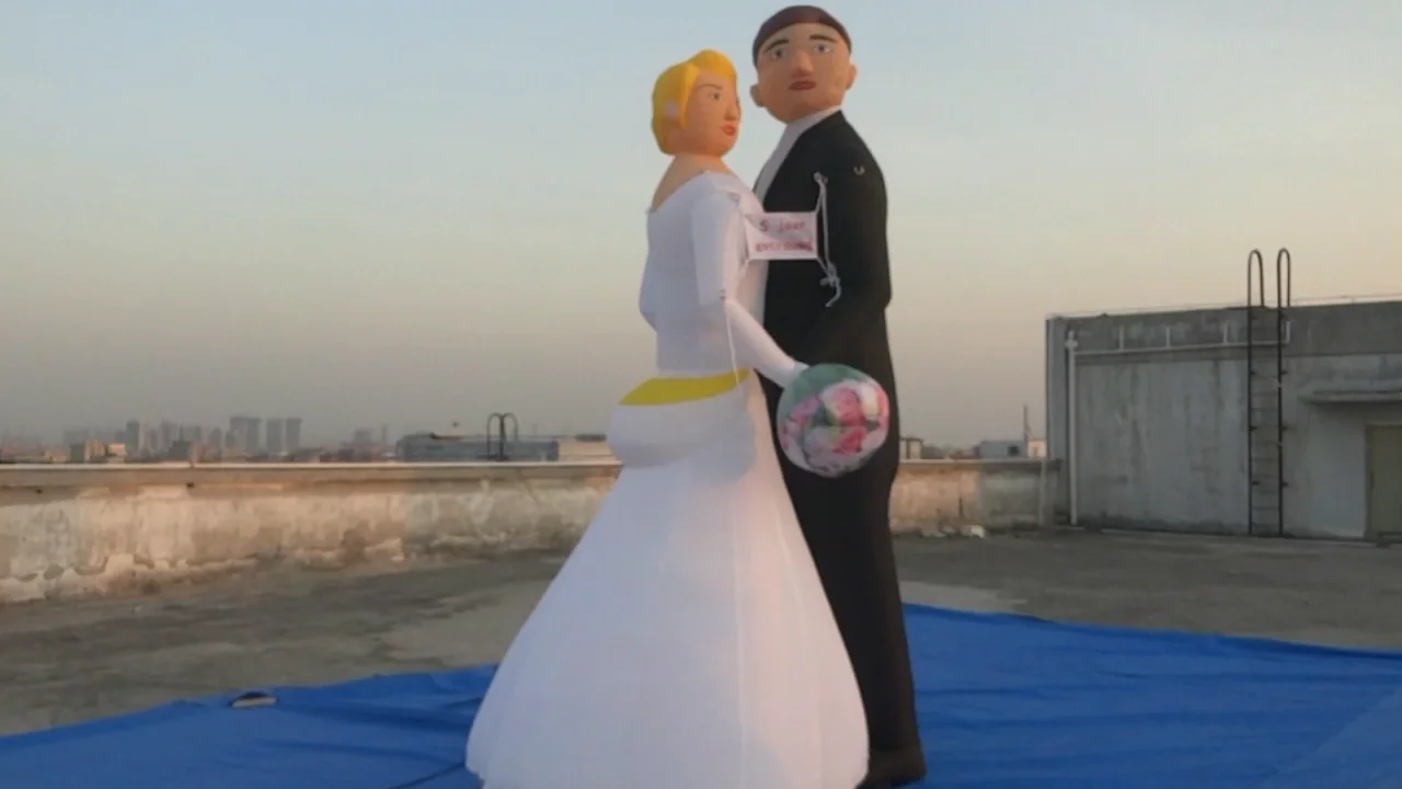 Wedding Decoration Inflatable Bride And Groom Inflatable Wedding Couple