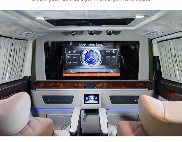 V-class V220D V250D Interior Upgrade with TV Wall & Partition