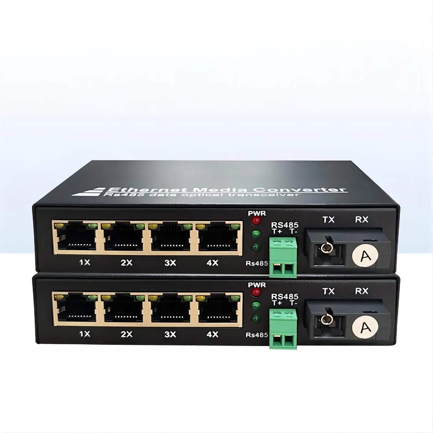 Fiber Optic Media Transceiver RS485 100Mbps/Gigabit Switch Ethernet Fiber Optical Media ...