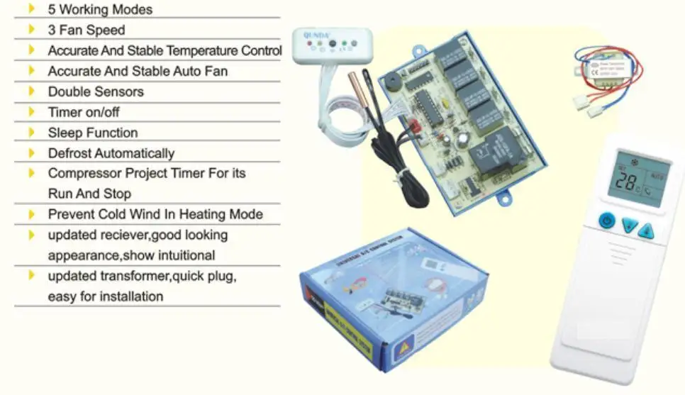 Universal PE Metal Home AC Control Board Electric Plastic Air ...