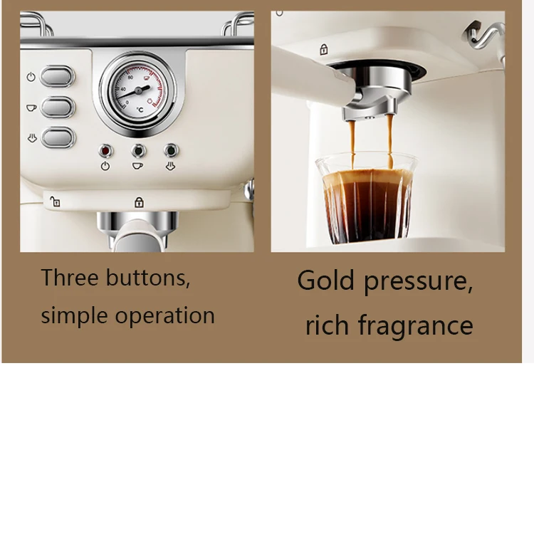 Italian Semi-automatic Coffee Machine / Home/ Office Milk Brewing ...