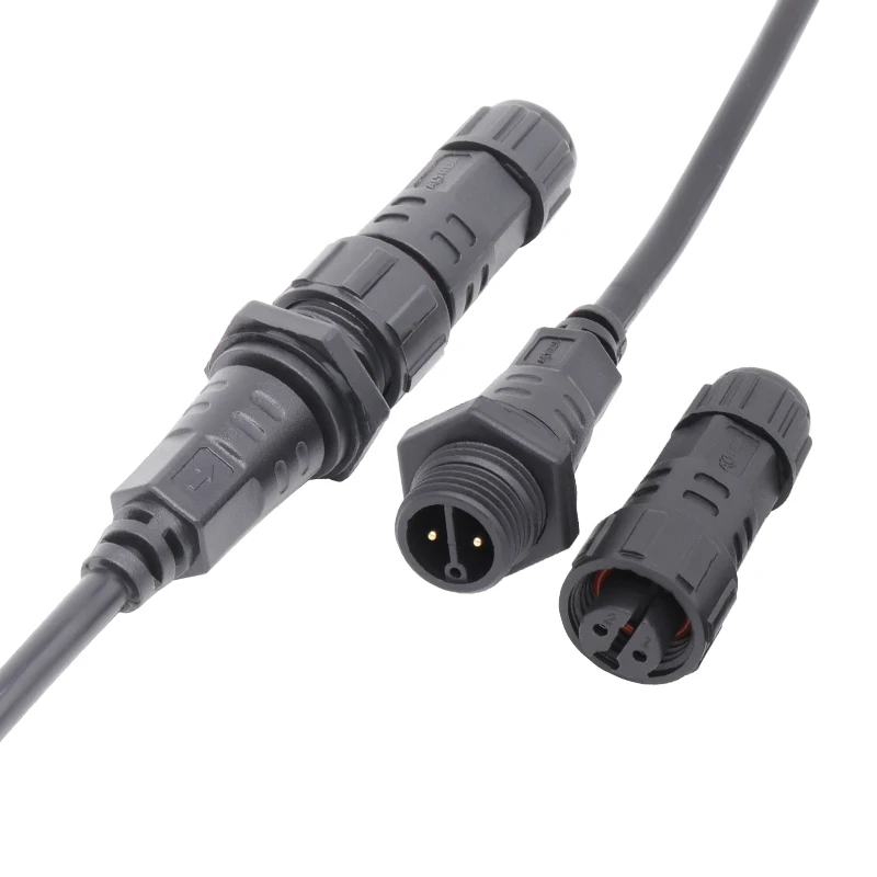 M16 6pin Junction Box Panel Mount Waterproof Male Female Electrical ...