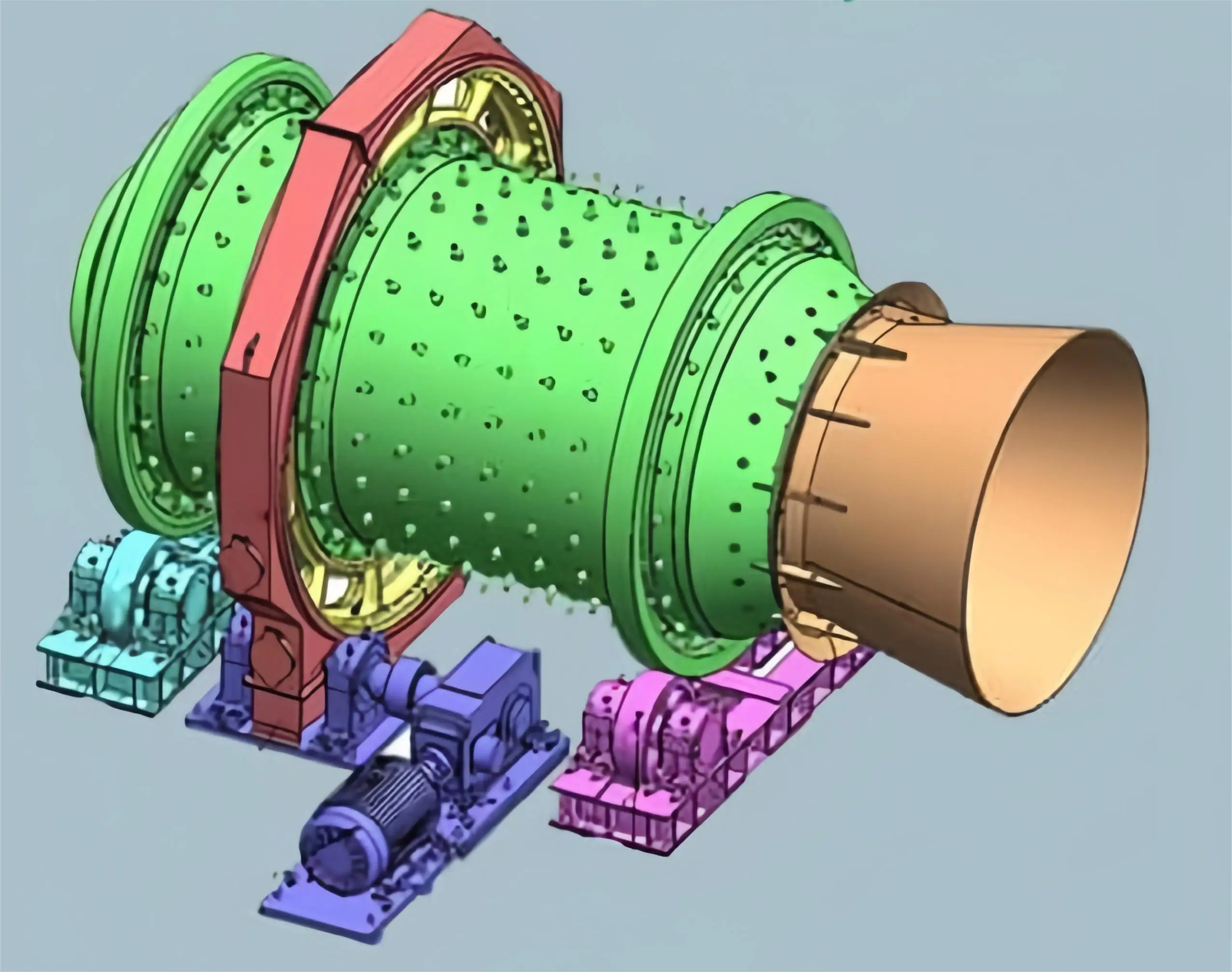 Heavy Duty Rotary Drum Trommel for Alluvial Gold Mining