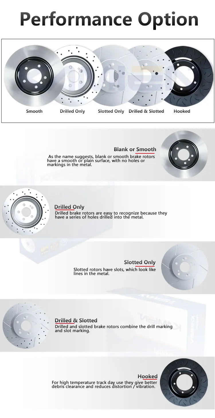 Auto Brake System Parts Vented Oe Performance 31277342 Carbon Brake ...