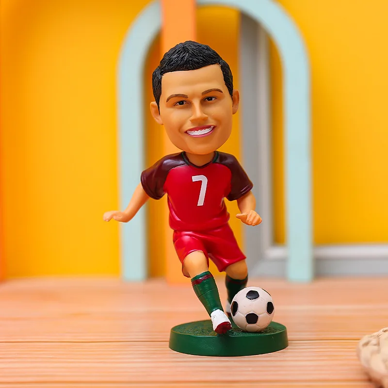 Promotional Gift Custom Football Player Figurine Resin 3d Footballer ...