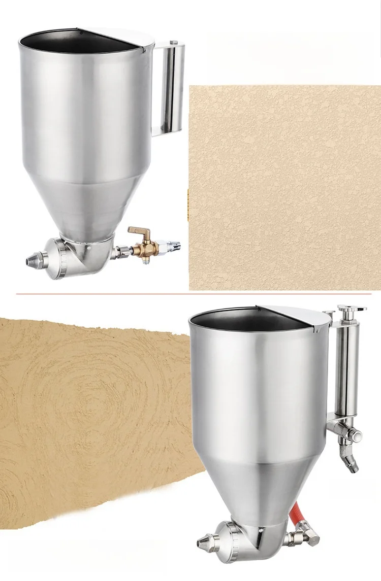 Pneumatic Texture Air Spray Gun - 0.77 Gallon Gravity-feed