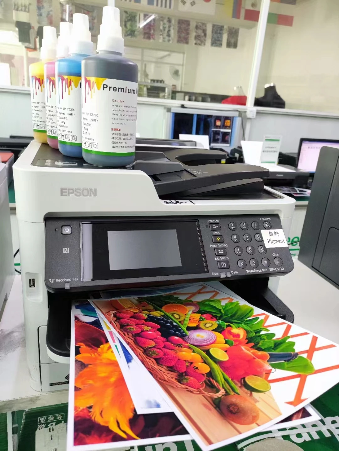 Vivid Color Premium Tinta Dye Pigment Ink for EPSON Printers
