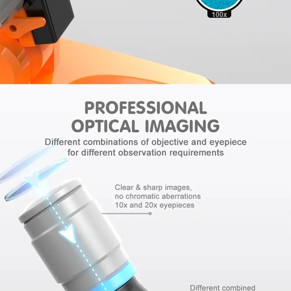 Laboratory LED 1200x School Science Experiment Kit Educational Toys ...