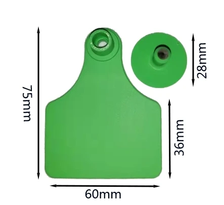 60x75mm Animal Management Tpu Cattle Sheep Cow Ear Tag - Buy 60x75mm ...
