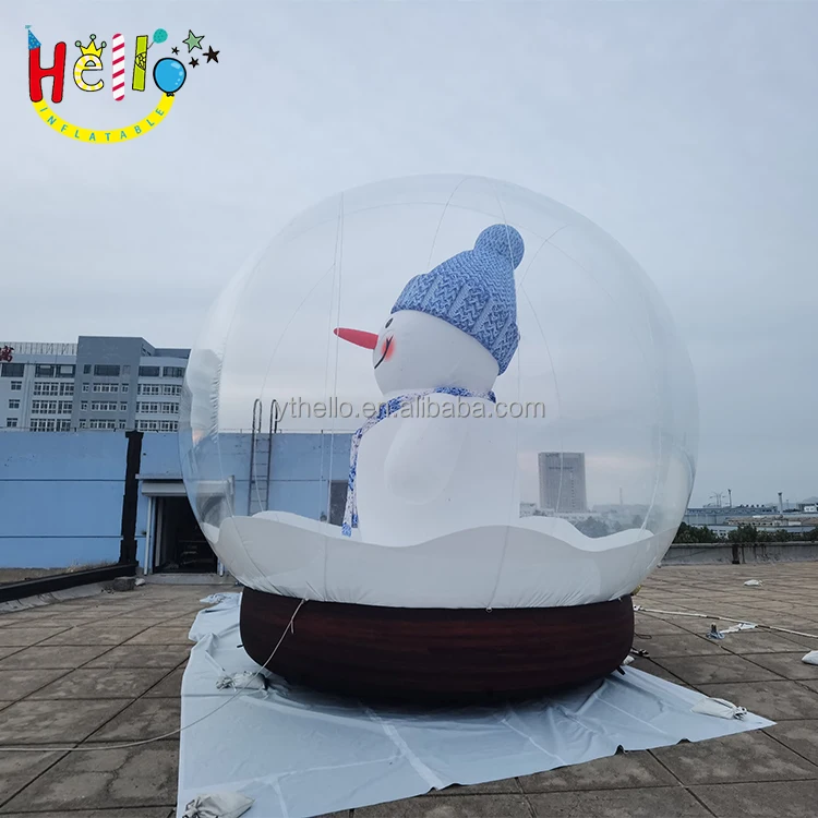 Giant Inflatable Snow Globe Inflatable Grottos Human Size Blow Up Snow ...