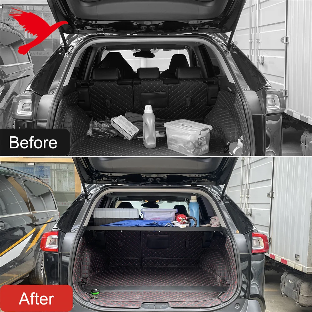 For Toyota RAV4 2020 2021 2022 2023 Car Accessories Rear Trunk Luggage ...