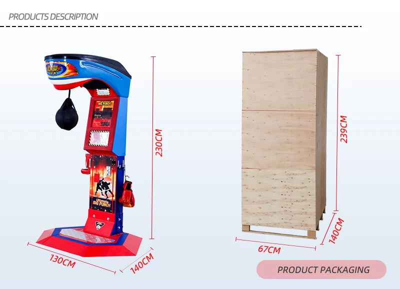 New Kickboxer Coin Operated Kick Electronic Training Vending Arcade ...