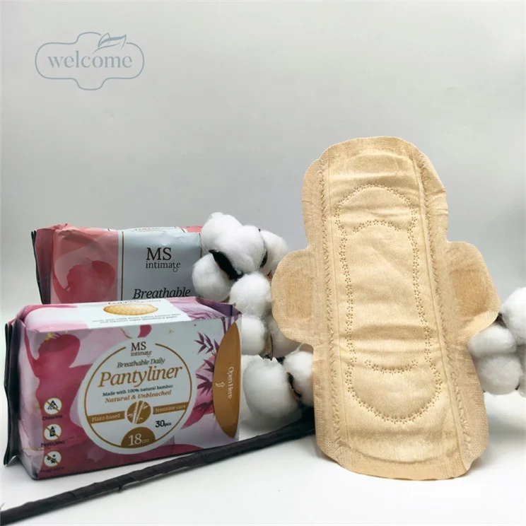 Unbleached organic cotton sanitary pads store
