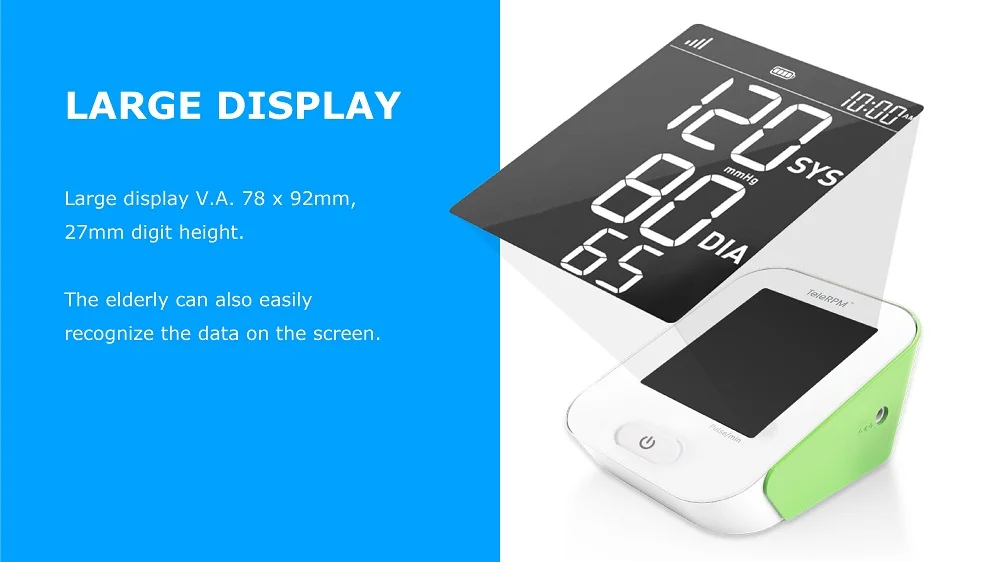 4G Blood Pressure Monitor - Telerpm Professional Sphygmomanometer