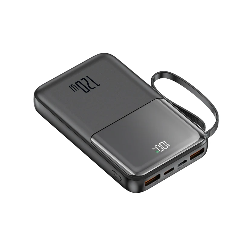 10000mah Digital Display Power Bank With Three Cables Mobile Phone ...