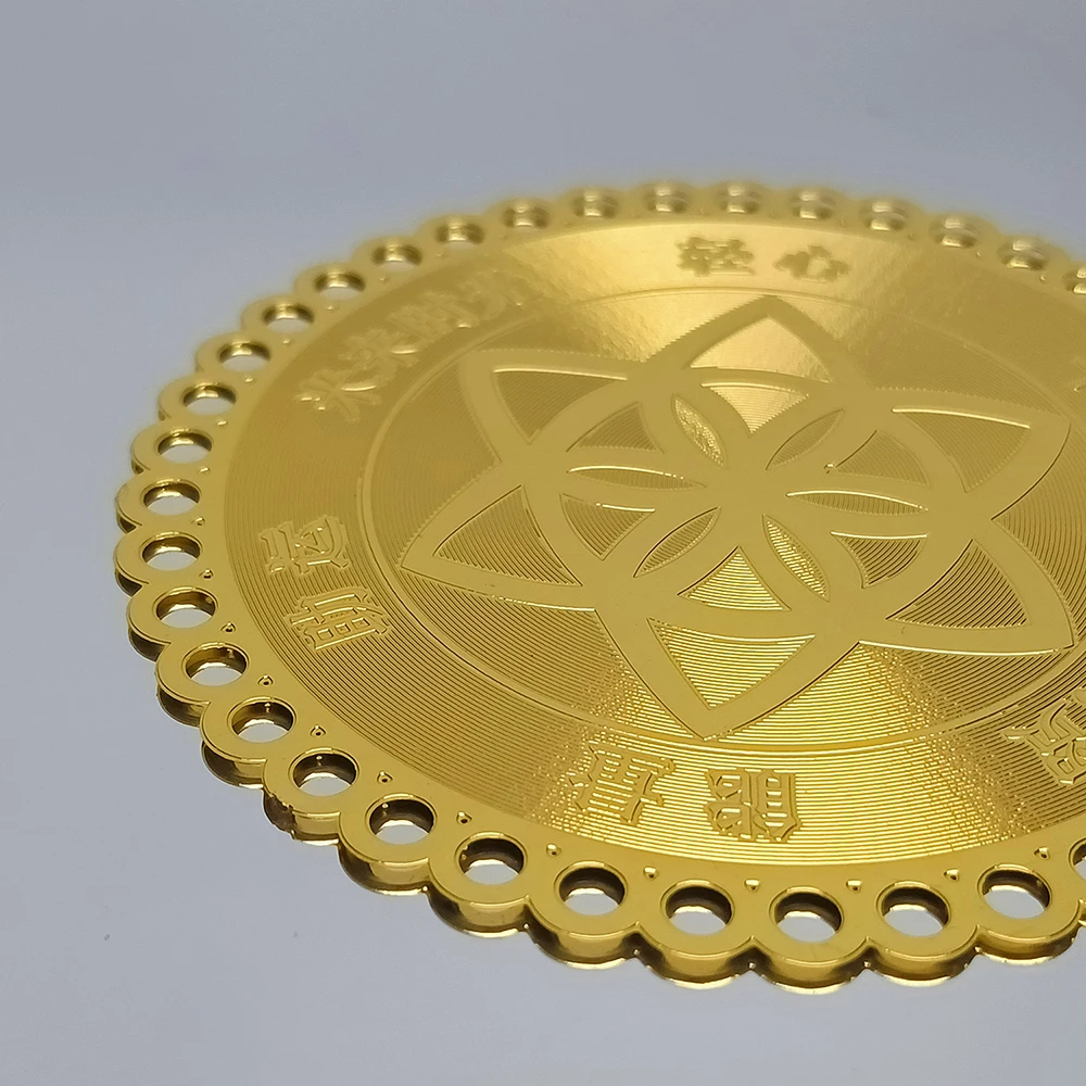 Custom Zinc Alloy Metal Gold Plate Logo 3d Embossed Metal Private For ...