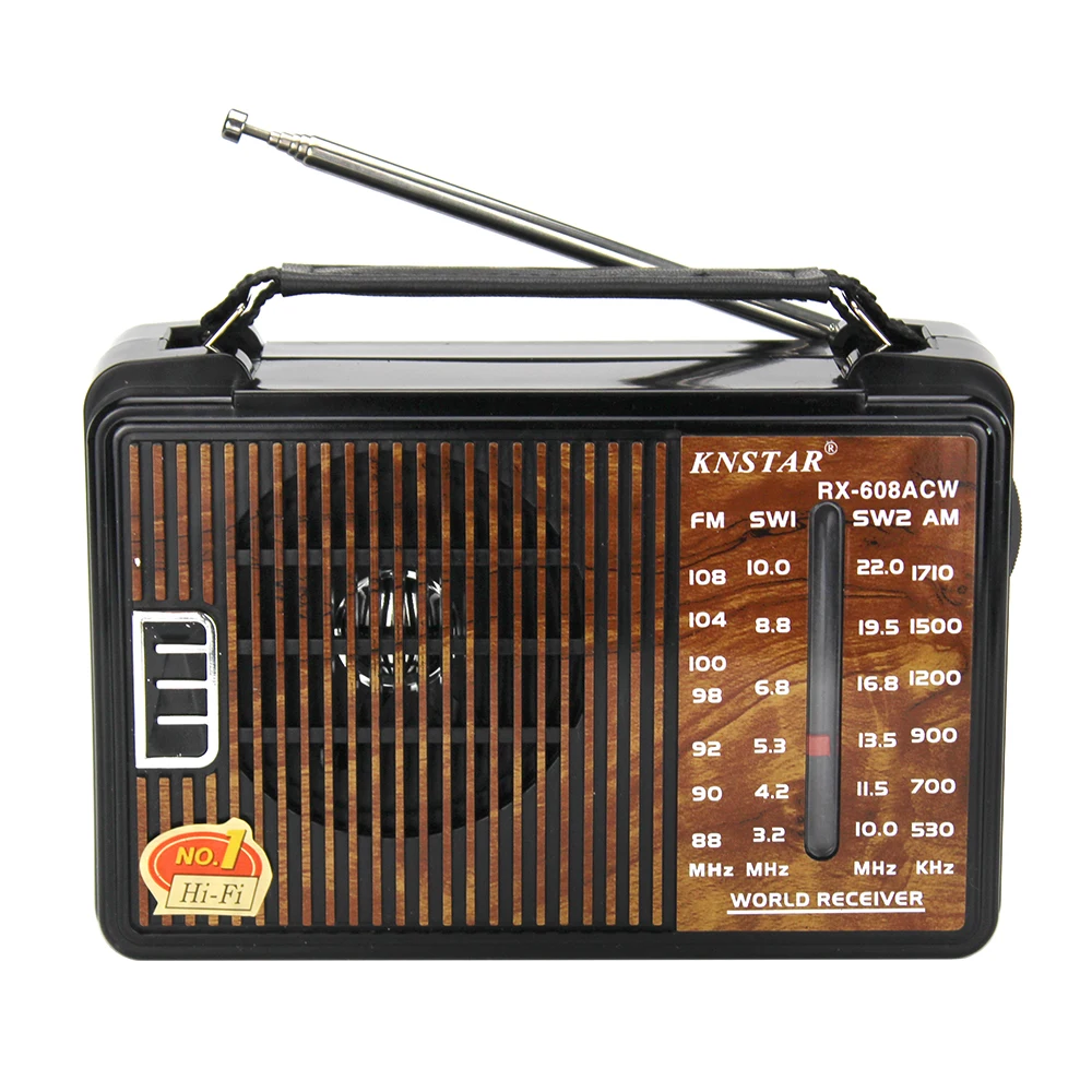 Classic Plastic Radio Vintage Fm Radio Dc 3v Fm Am Sw Radio Rx-608acw ...