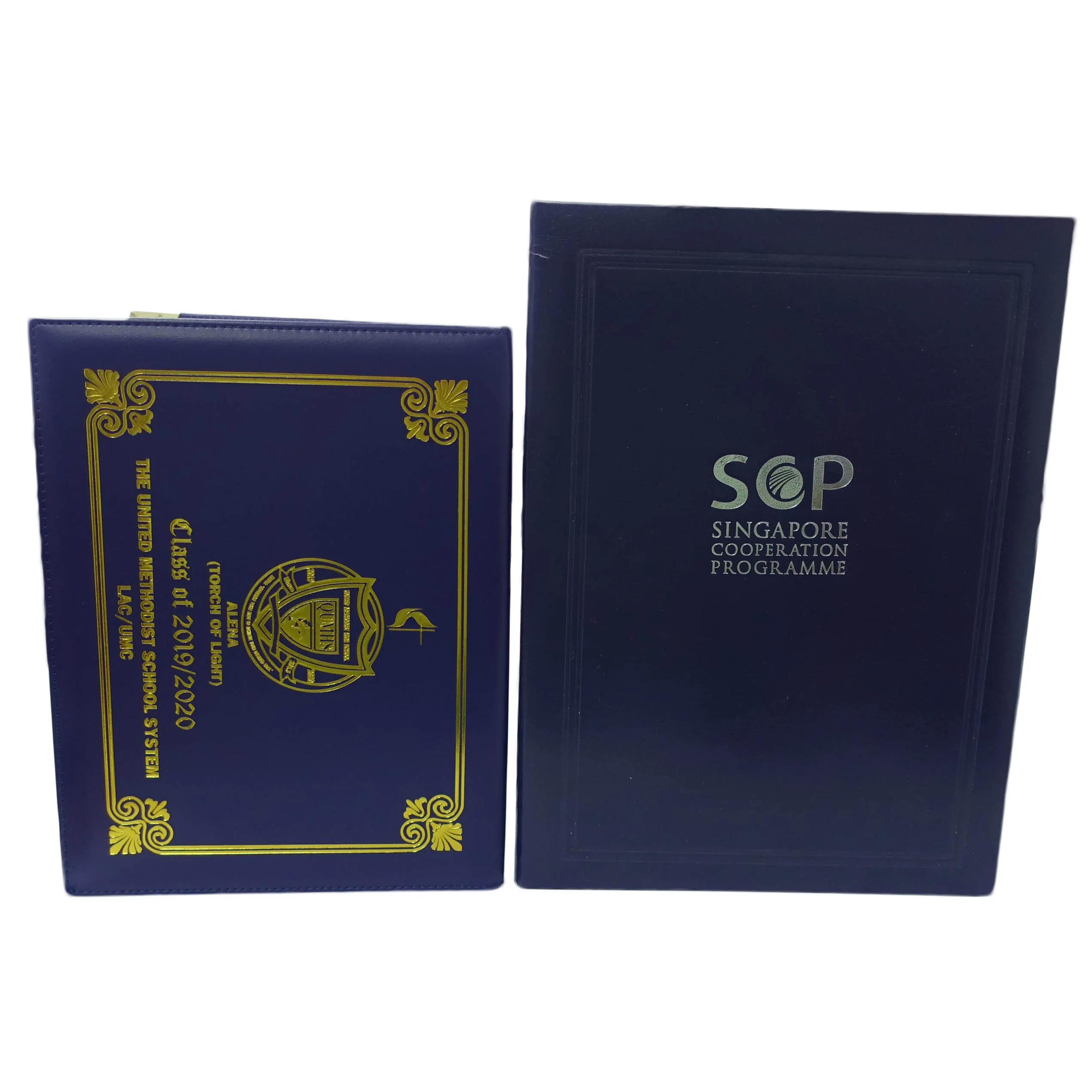 Custom Printable Logo Paper Certificate Holders Contract Holders PU ...