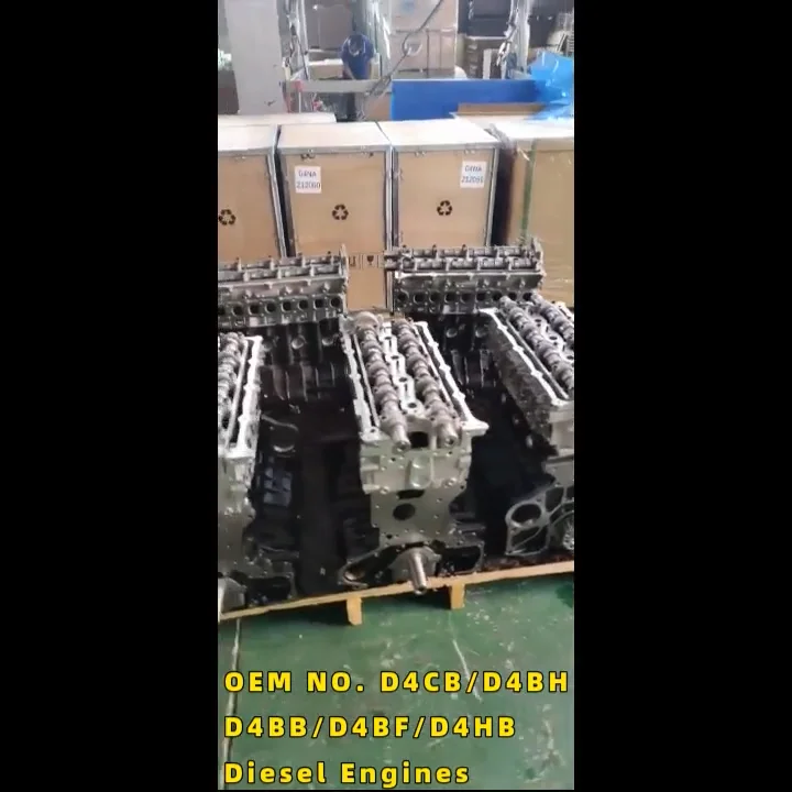 4 Cylinder Diesel Engine D4cb D4bb D4bf D4bh D4hb Suitable For Hyundai H100 Santa Fe H1 Kia ...