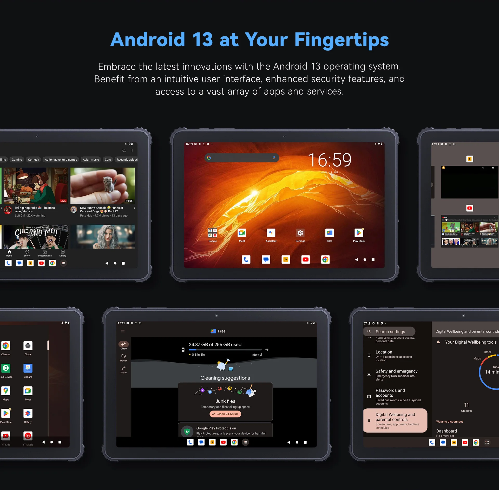 Cubot Tab King Kong Rugged Tablet Pc 10600mah 10.1 Inch Ips Display 8 ...