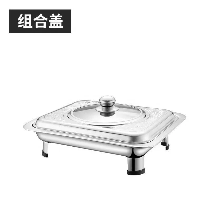 Sustainable Disposable Stainless Steel Square Stove Plate With Glass ...